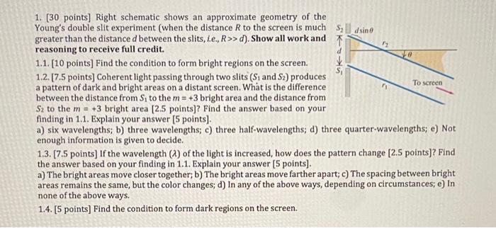 Solved 1. [ 30 points] Right schematic shows an approximate | Chegg.com