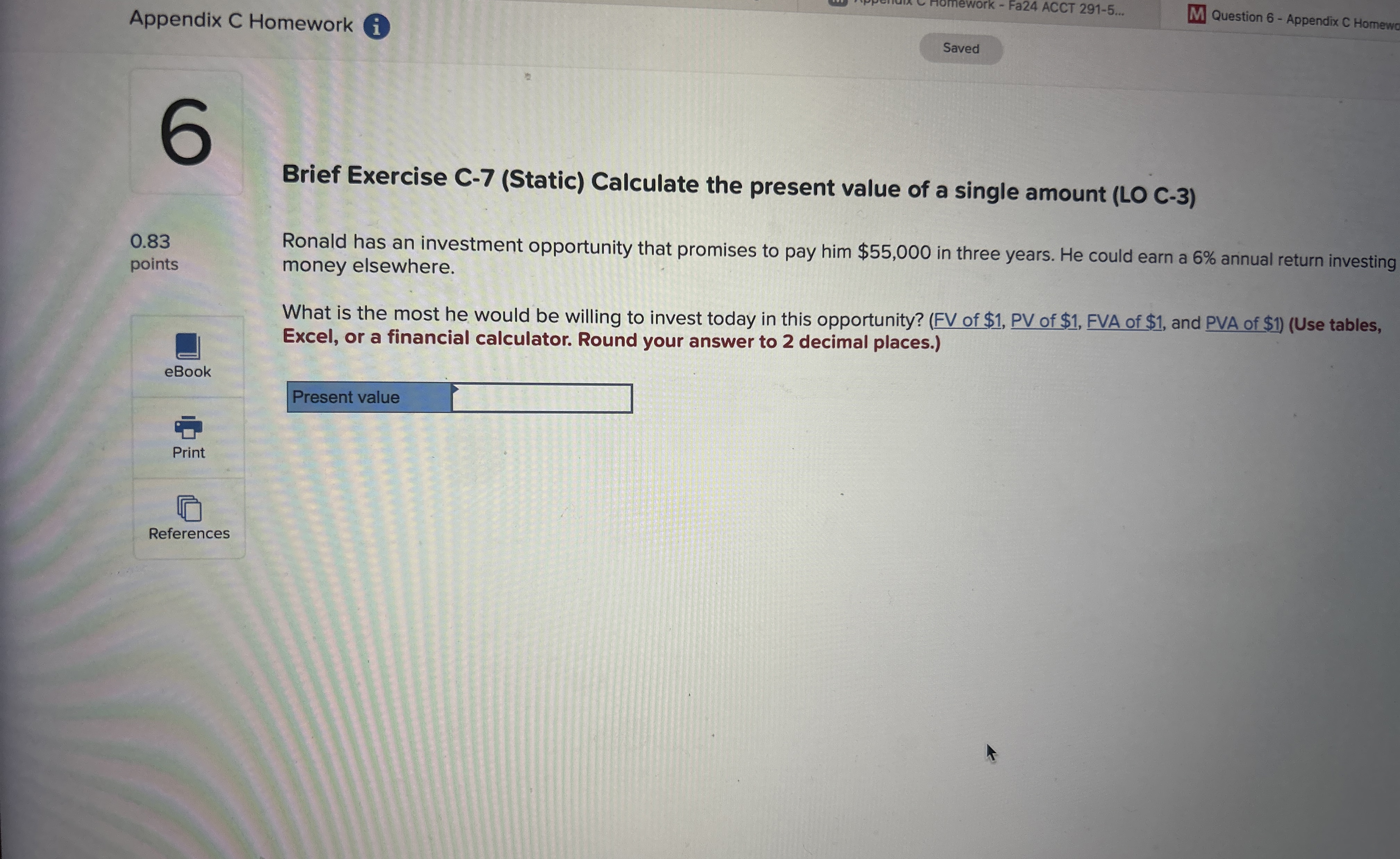 Solved Appendix C HomeworkiC Homework - ﻿Fa24 ﻿ACCT | Chegg.com
