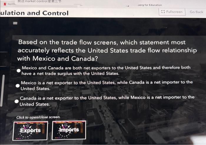 Solved ulation and Control ≡ Based on the trade flow | Chegg.com