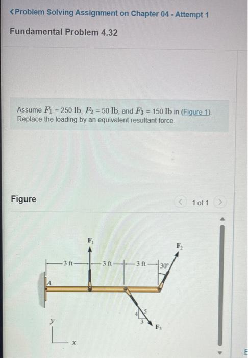 Solved Assume F₁ = 250 lb, F2 = 50 lb, and F3 = 150 lb in | Chegg.com