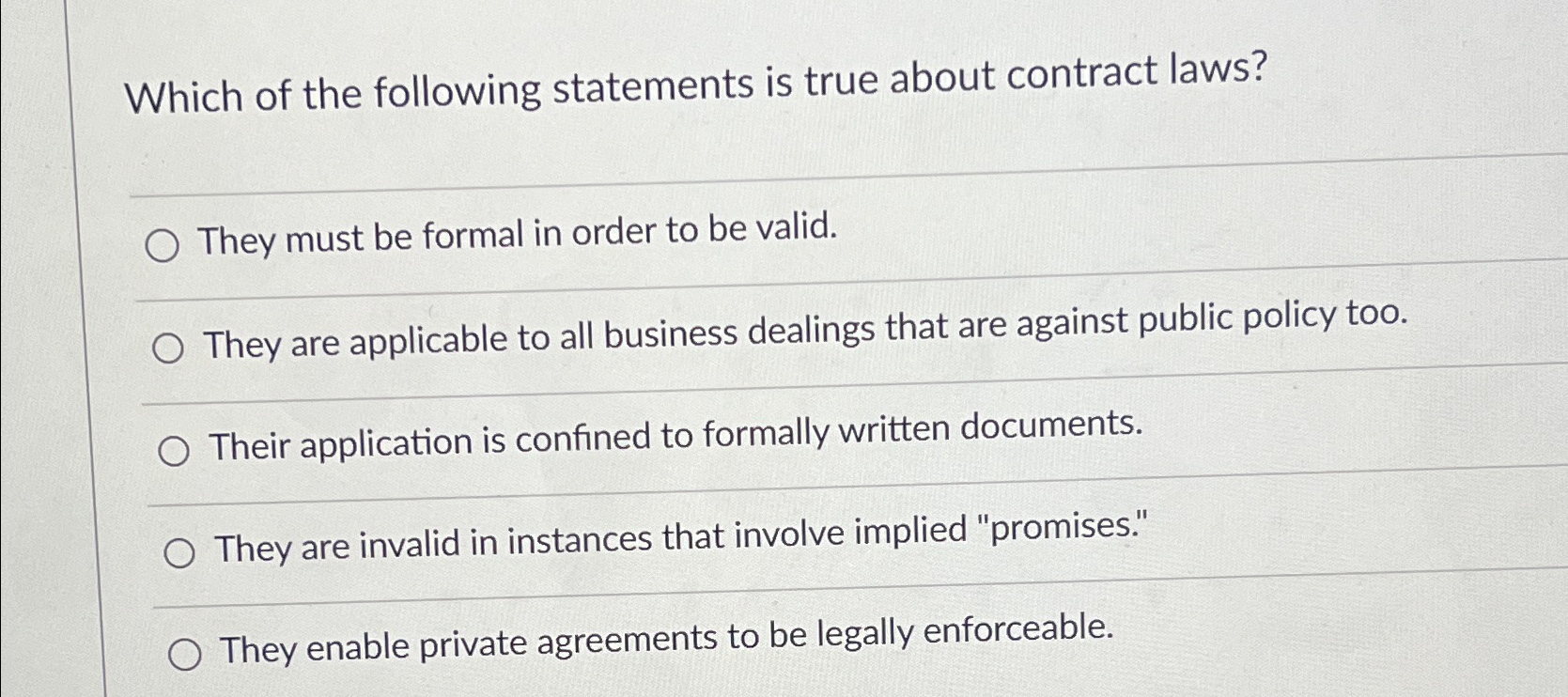 Solved Which of the following statements is true about | Chegg.com