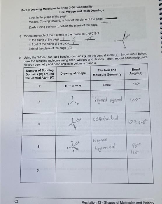 Solved 10. In the following table, using lines, wedges and | Chegg.com