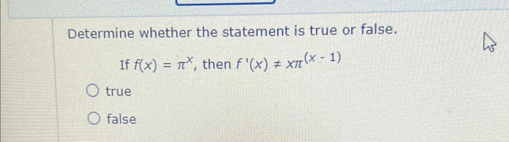 Solved Determine whether the statement is true or false.If | Chegg.com