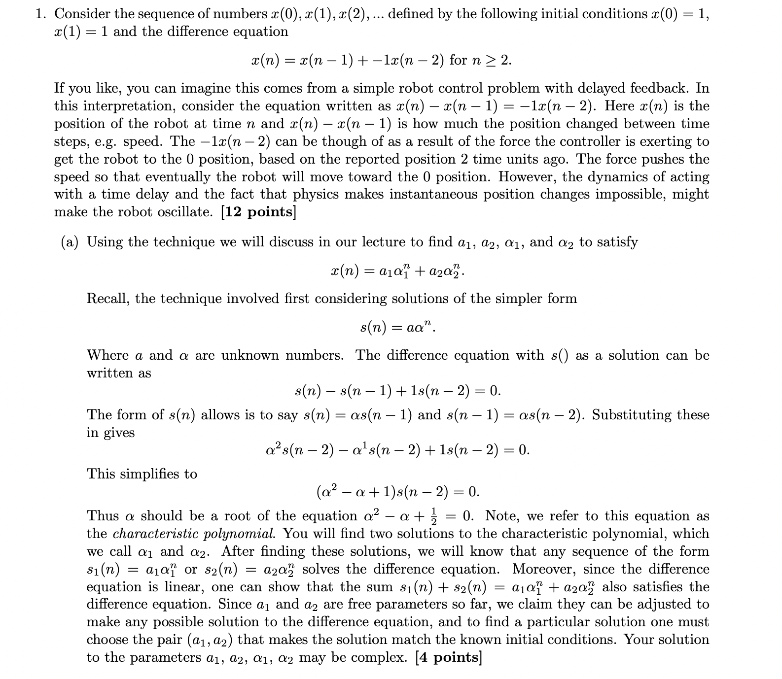 Solved 1. ﻿Consider the sequence of ﻿numbers | Chegg.com