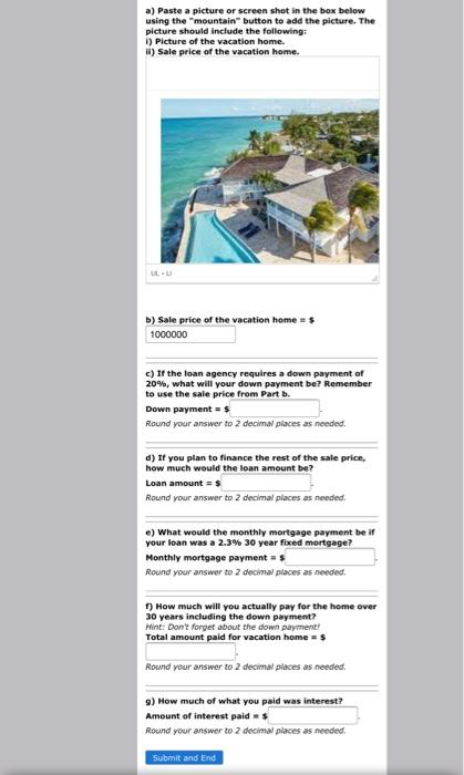 Solved a) Paste a picture or screen shot in the box below | Chegg.com