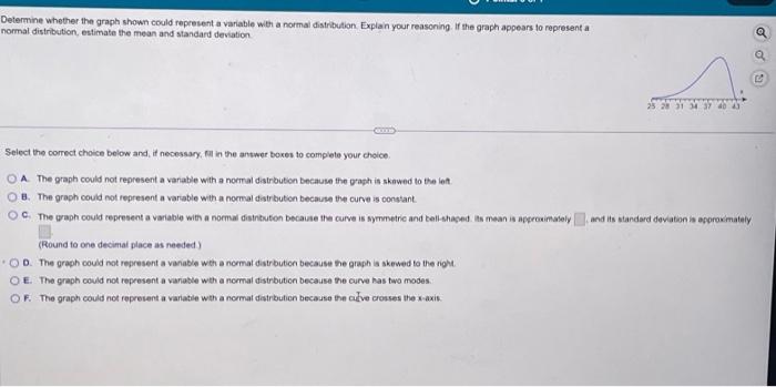 Solved Determine whether the graph shown could represent a | Chegg.com