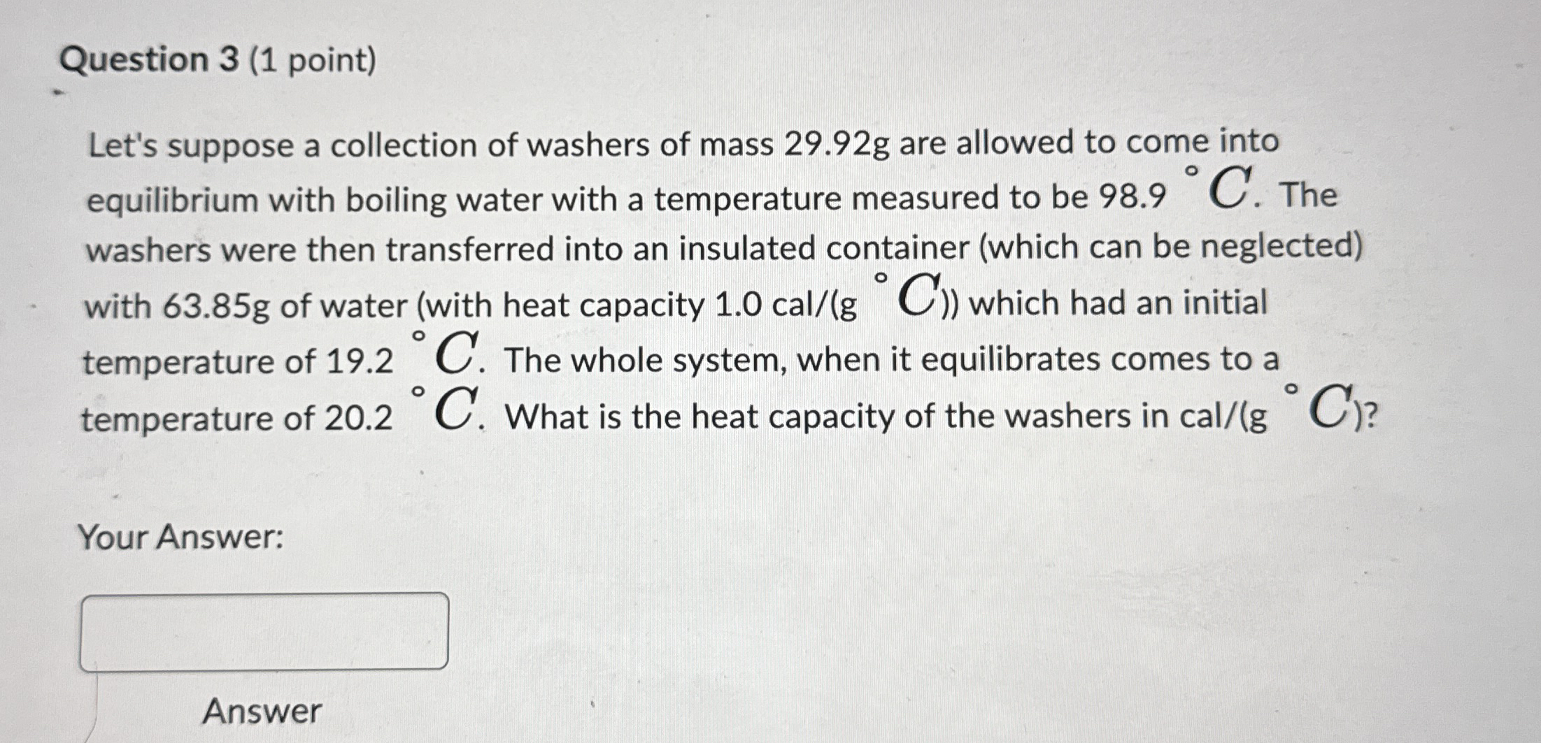 Solved by an EXPERT Question 3 (1 ﻿point)Let's suppose a collection of | Chegg.com