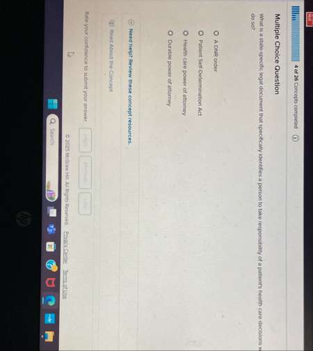 Solved M.II4 ﻿of 26 ﻿Concepts completedMultiple Choice | Chegg.com