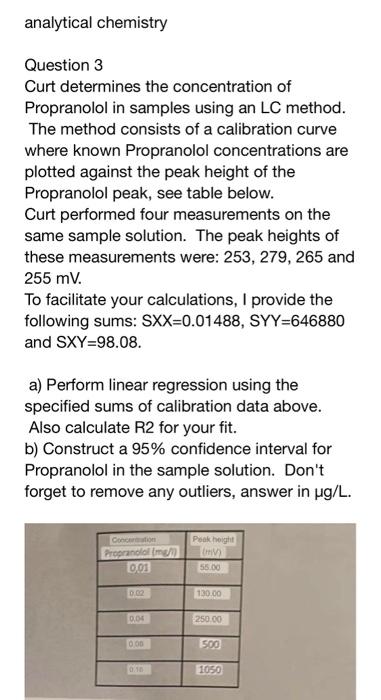 Solved Question 3 Curt determines the concentration of | Chegg.com