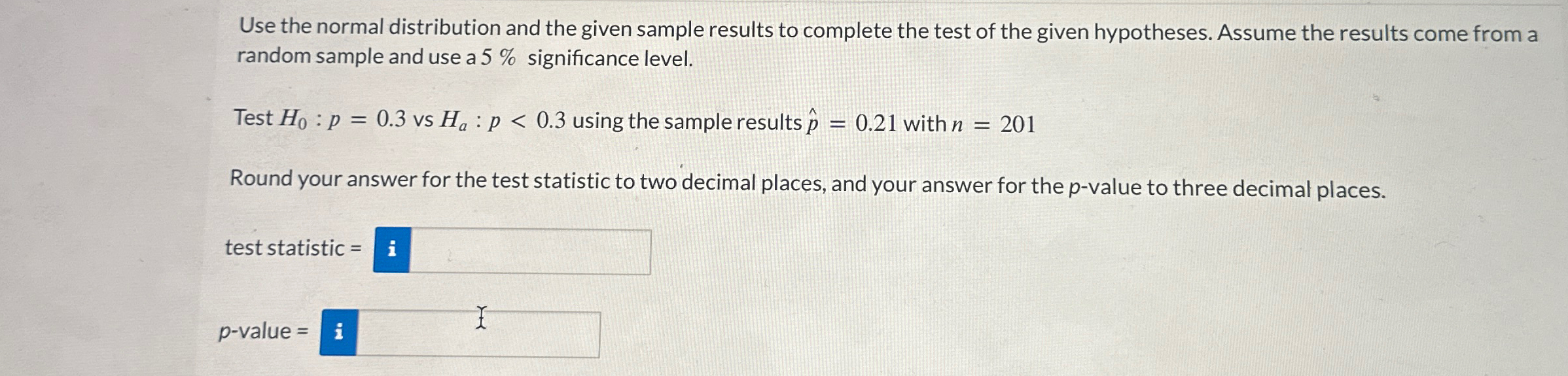 Use the normal distribution and the given sample | Chegg.com