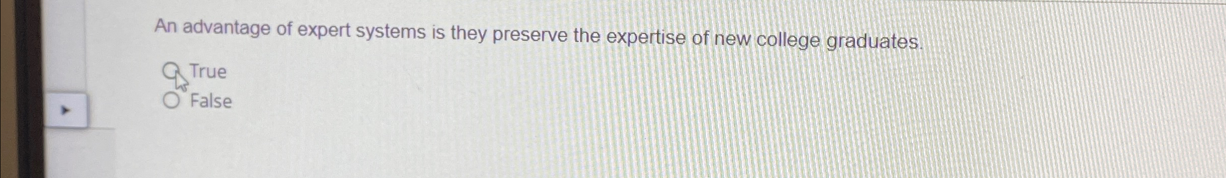 Solved An advantage of expert systems is they preserve the | Chegg.com