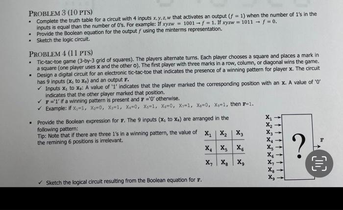 Solved PROBLEM 3 (10 PTS) - Complete the truth table for a | Chegg.com
