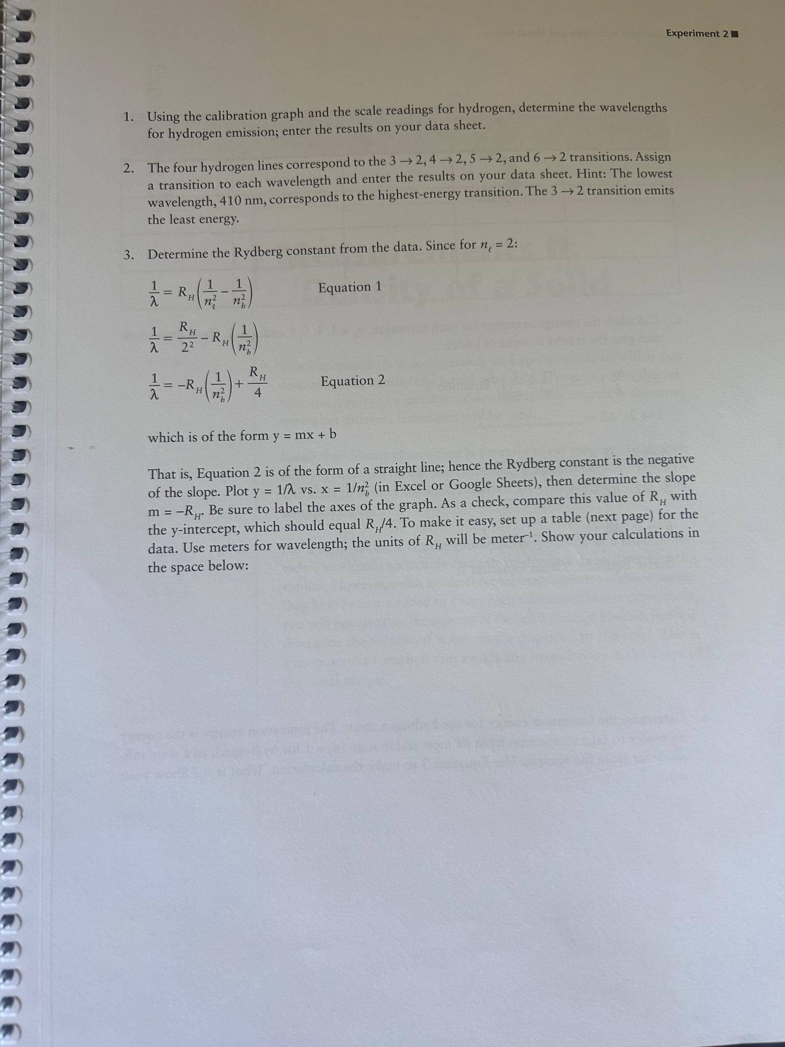 Solved Experiment 2 Using the calibration graph and the | Chegg.com