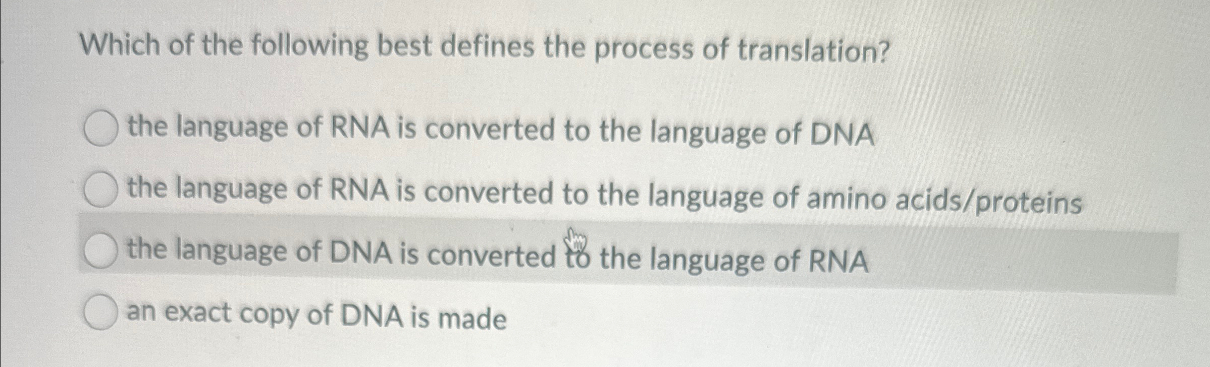 Solved Which of the following best defines the process of | Chegg.com