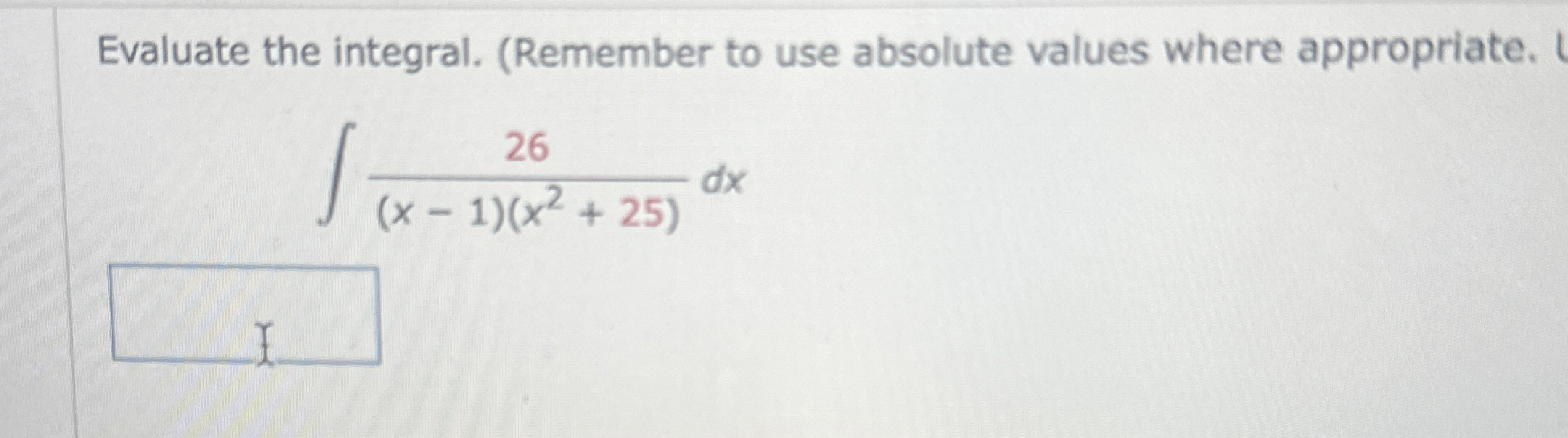 Solved Evaluate the integral. (Remember to use absolute | Chegg.com