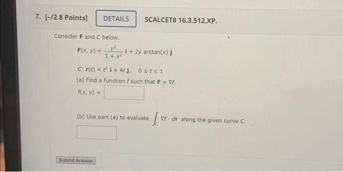 Solved Consider F and C below. | Chegg.com
