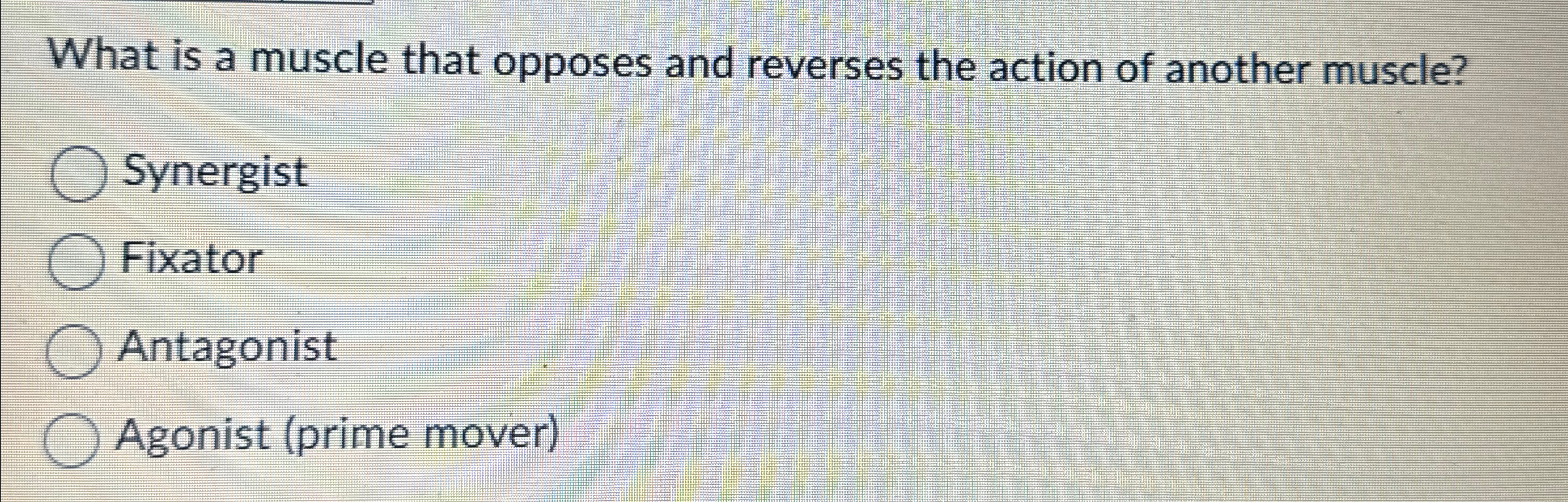Solved What is a muscle that opposes and reverses the action | Chegg.com