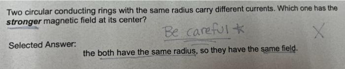 Solved Two circular conducting rings with the same radius | Chegg.com