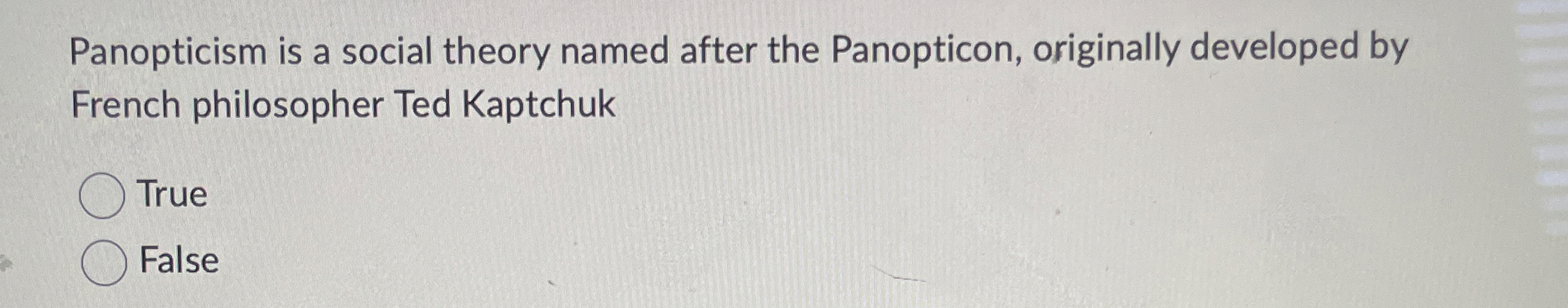 Solved Panopticism is a social theory named after the | Chegg.com