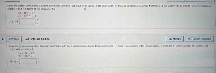 Solved express x and y in terms of the earameter t.) | Chegg.com