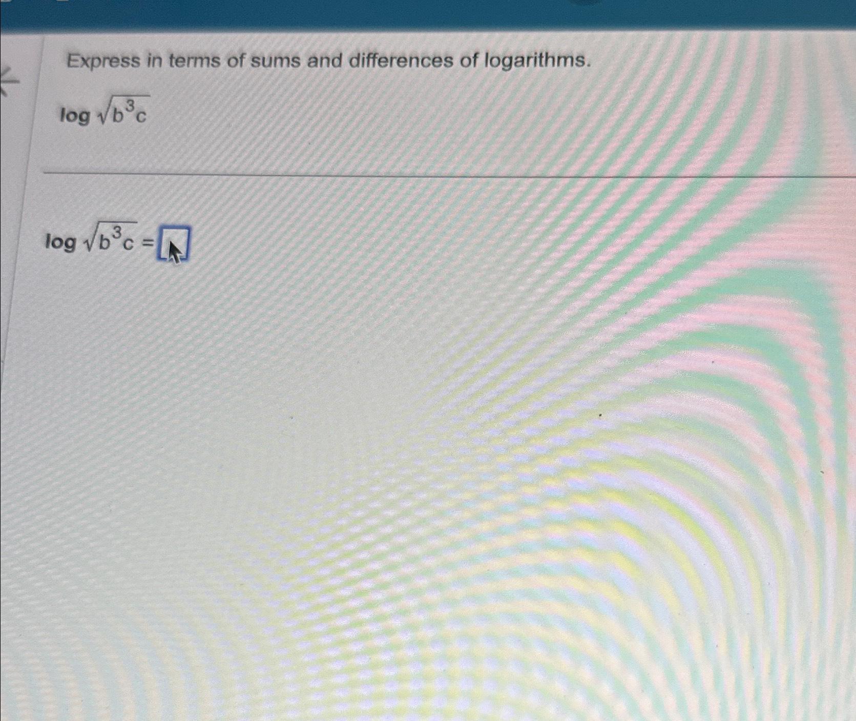 Solved Express in terms of sums and differences of | Chegg.com