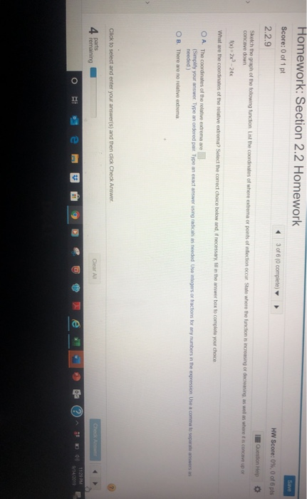 Solved Homework Section 2 2 Homework Score 0 Of 1 Pt 1 Of