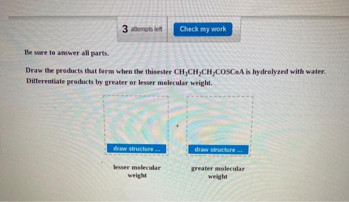 Solved 3 attempts left Check my work Be sure to answer all | Chegg.com