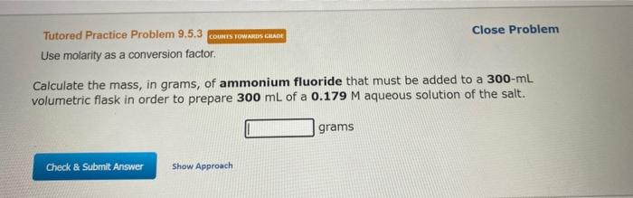 Solved Use molarity as a conversion factor. Calculate the | Chegg.com