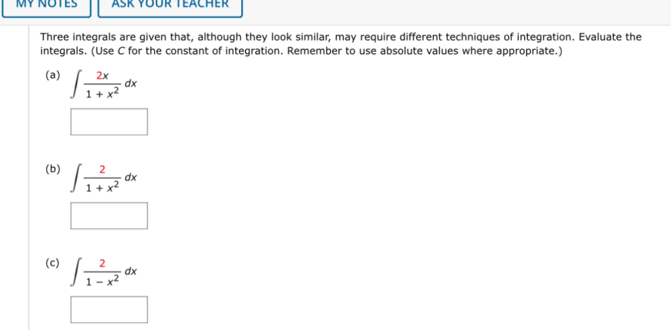 Solved Three integrals are given that, although they look | Chegg.com