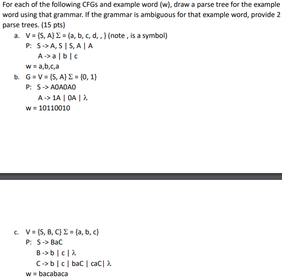 Solved I only need b and c. ﻿Thank youFor each of the | Chegg.com
