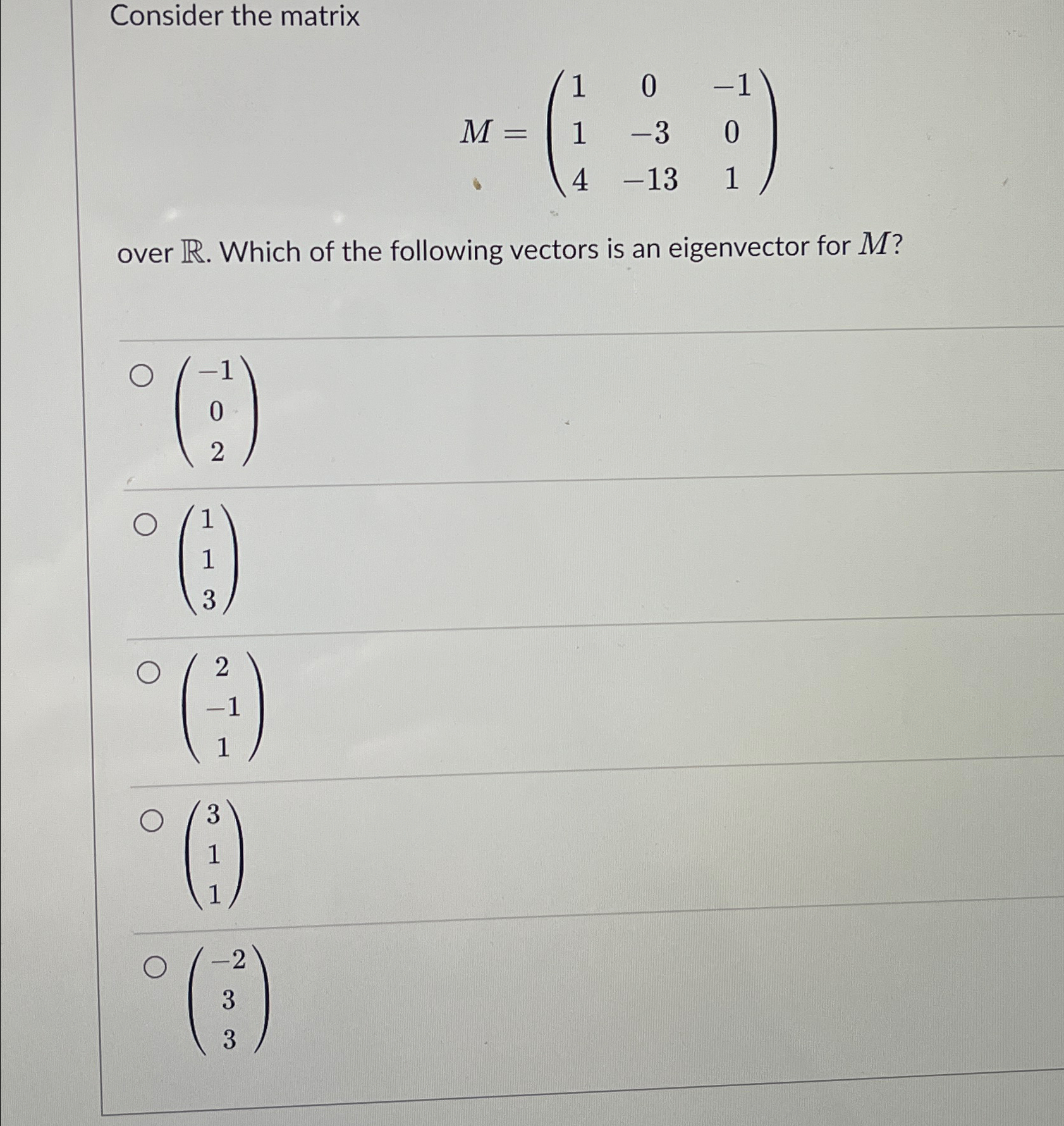 Solved Consider the | Chegg.com