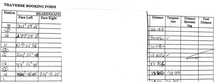 i hope you can draw this traverse point by using it | Chegg.com