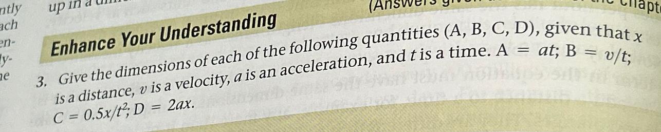 Solved Enhance Your Understanding3. ﻿Give the dimensions of | Chegg.com