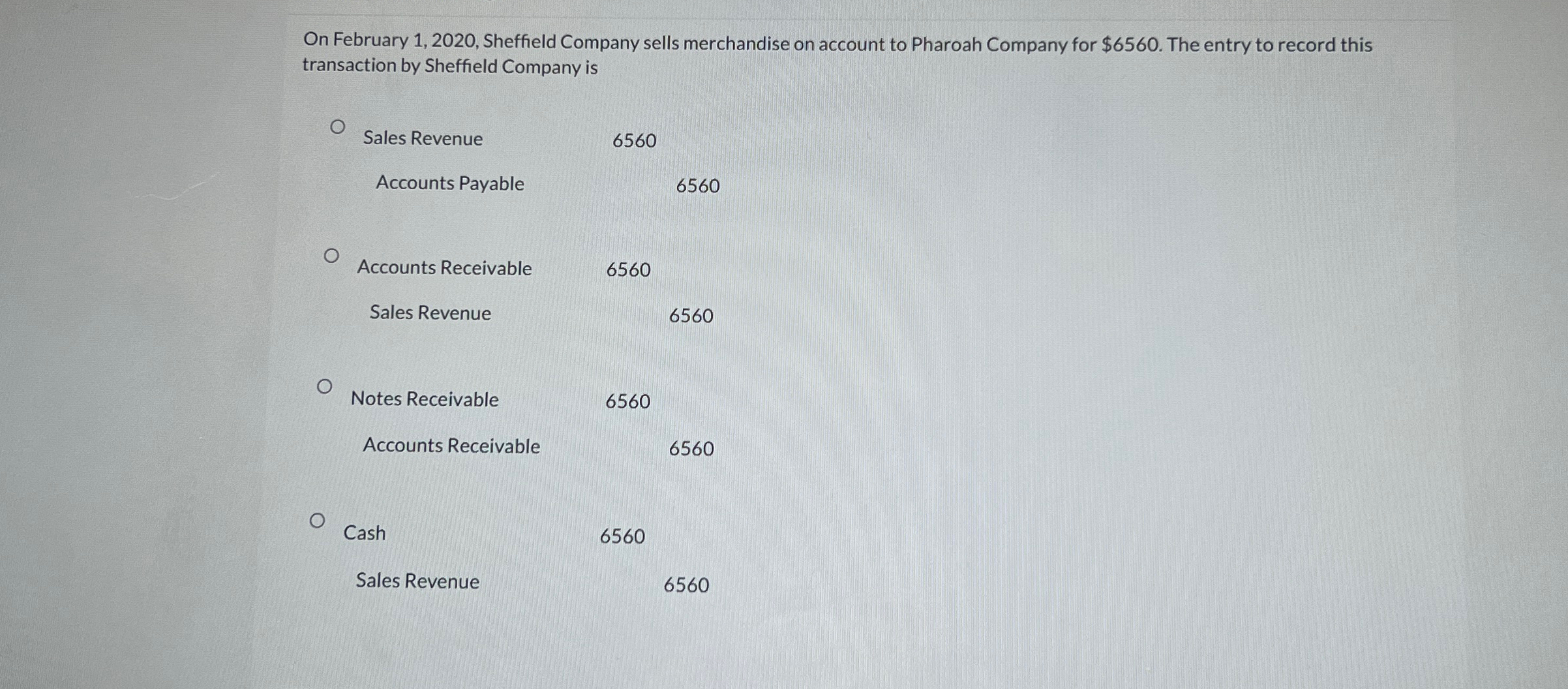 Solved On February 1, 2020, ﻿Sheffield Company sells | Chegg.com