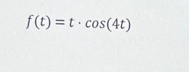 Solved Find Laplace transform using integration and show all | Chegg.com
