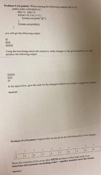Solved Problem 9 (14 points): When running the following | Chegg.com Solved Problem 9 (14 points): When running the following | Chegg.com