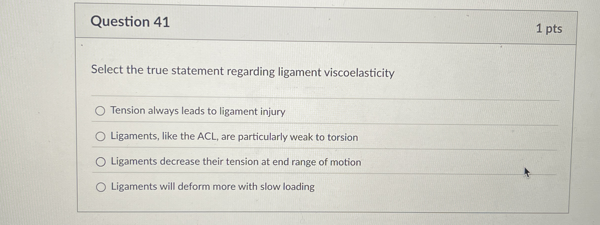 Solved Question 411 ﻿ptsSelect the true statement regarding | Chegg.com