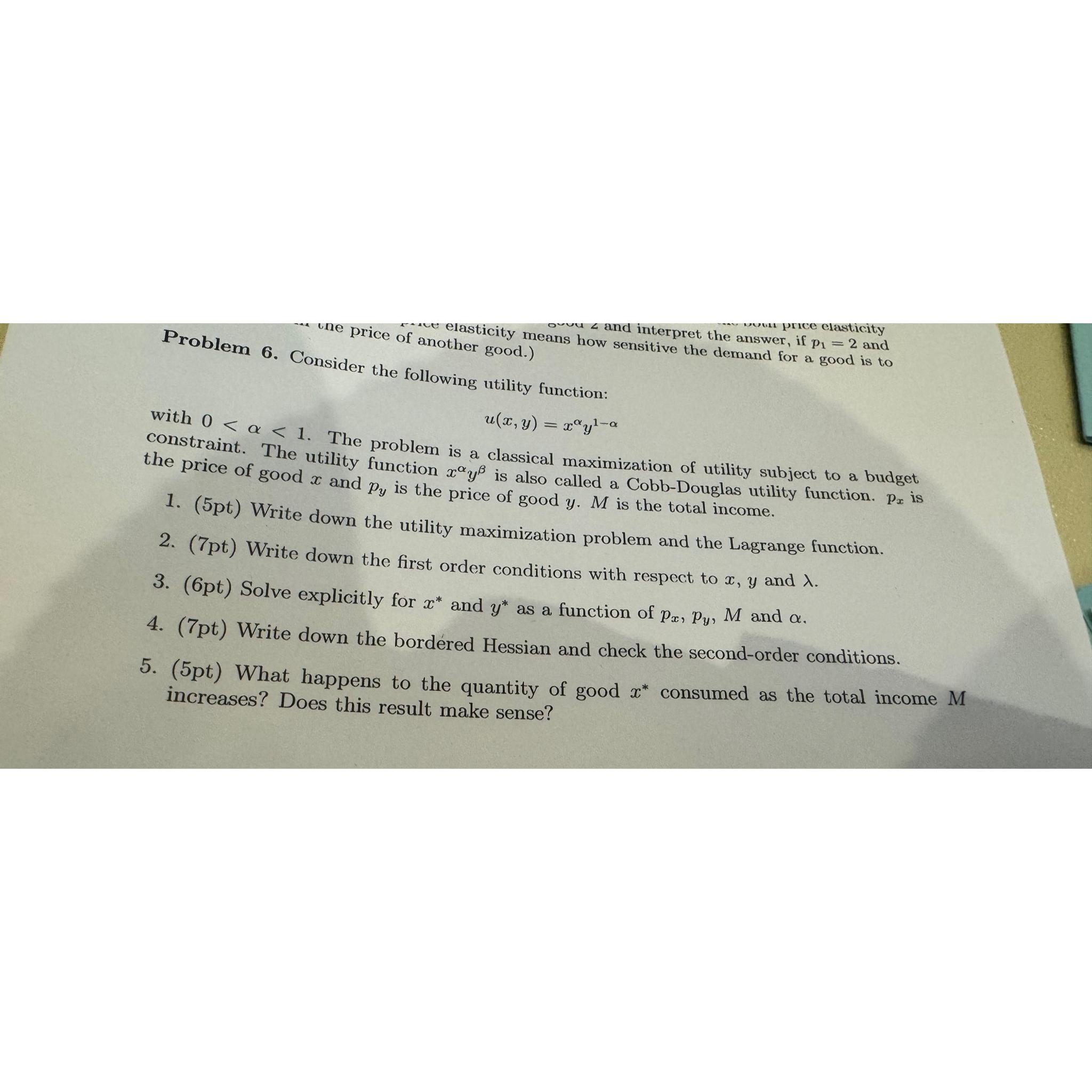 Solved elasticity means