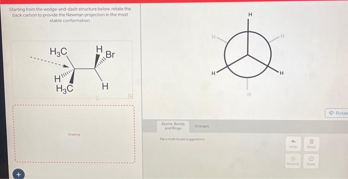Solved Starting from the wodge-and-dash structure below, | Chegg.com