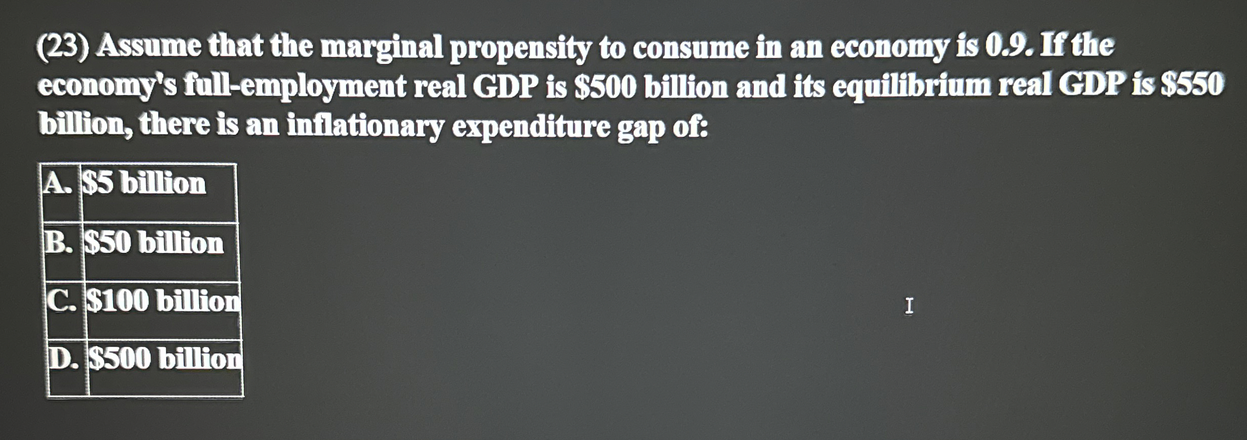 Solved (23) ﻿Assume that the marginal propensity to consume | Chegg.com