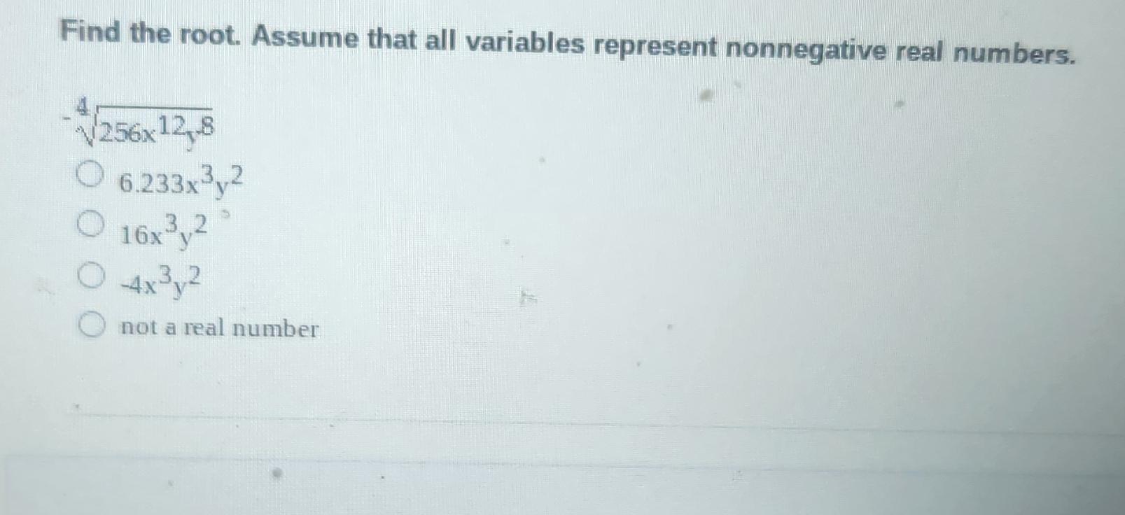 Solved Find the root. Assume that all variables represent | Chegg.com Solved Find the root. Assume that all variables represent | Chegg.com