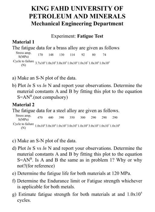 Solved ww KING FAHD UNIVERSITY OF PETROLEUM AND MINERALS | Chegg.com