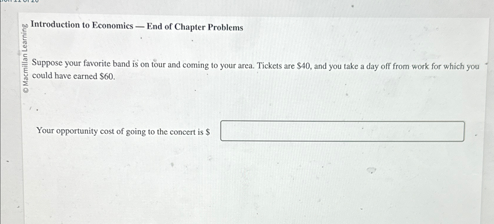 Solved Introduction to Economics - End of Chapter | Chegg.com Solved Introduction to Economics - End of Chapter | Chegg.com