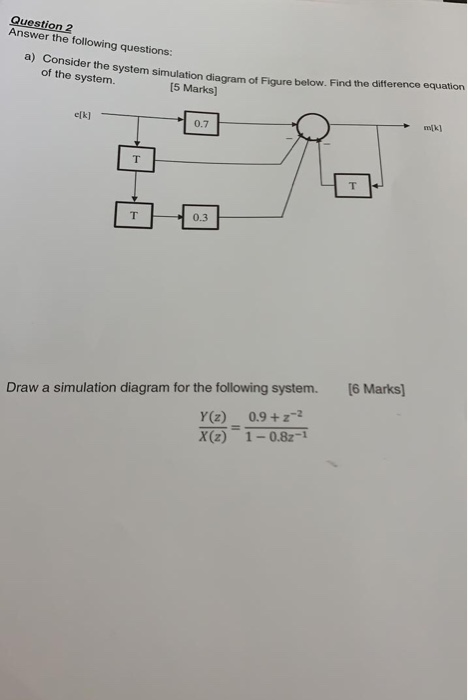 Solved Question 2 Answer the following questions: a) | Chegg.com