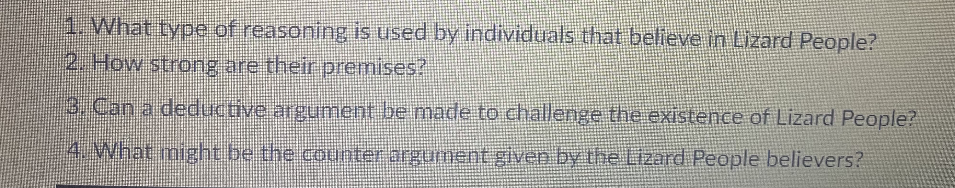 1. ﻿What type of reasoning is used by individuals | Chegg.com
