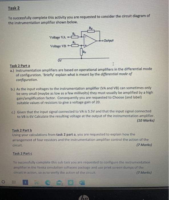 Solved Task 2 To successfully complete this activity you are | Chegg.com