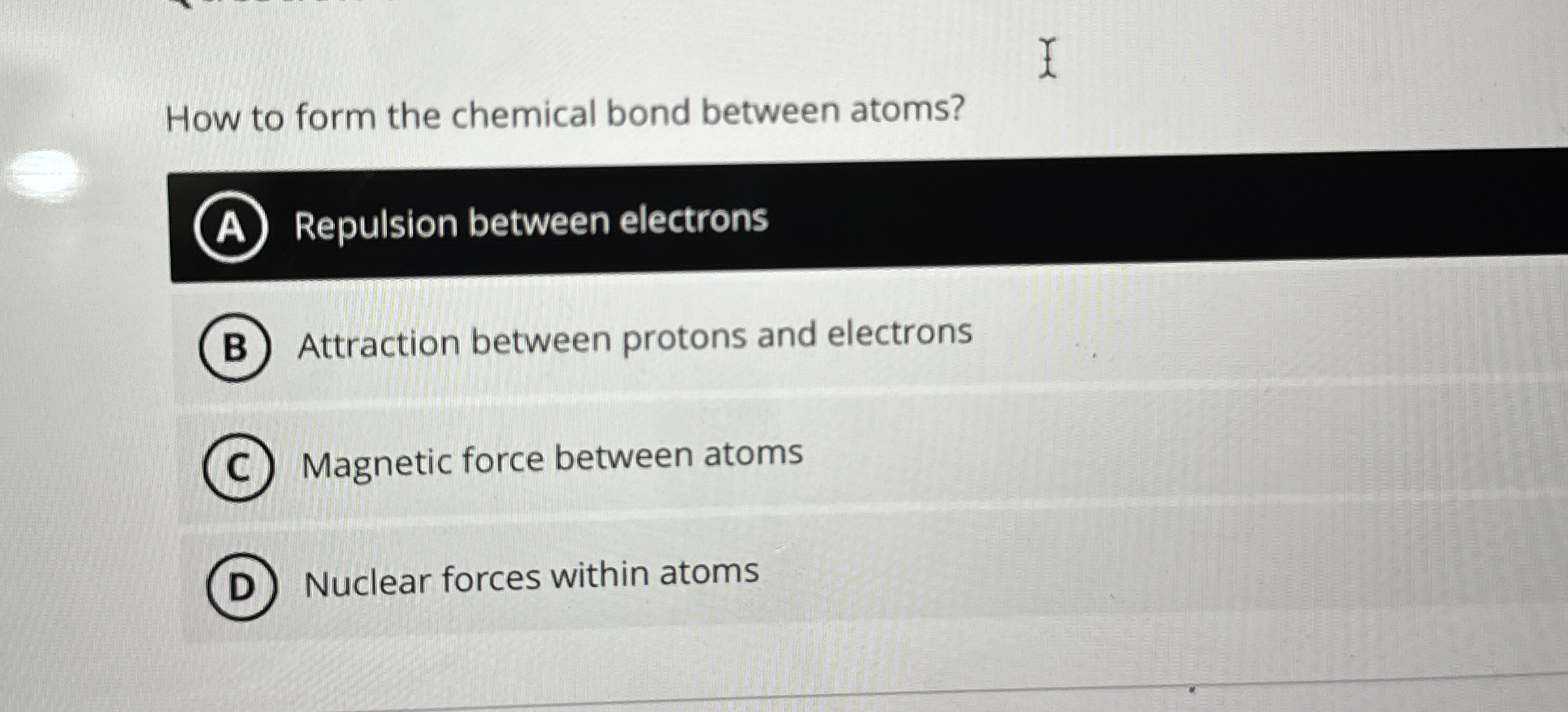 Solved How to form the chemical bond between atoms?A | Chegg.com