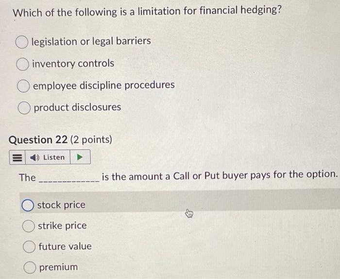 Solved Which of the following is a limitation for financial | Chegg.com