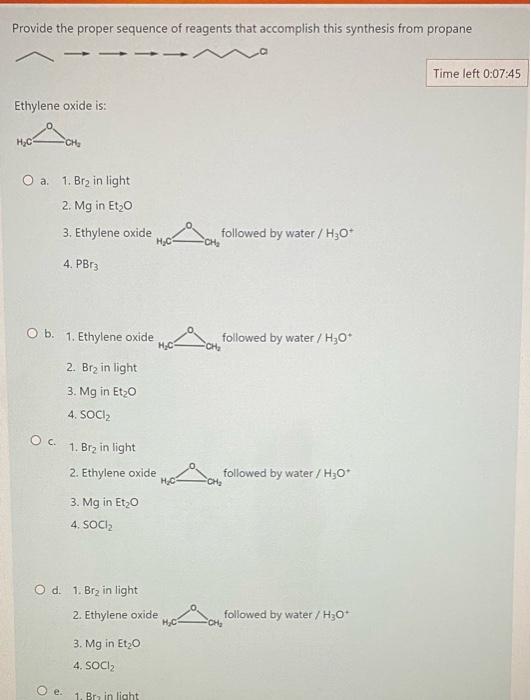 Solved Provide the proper sequence of reagents that | Chegg.com