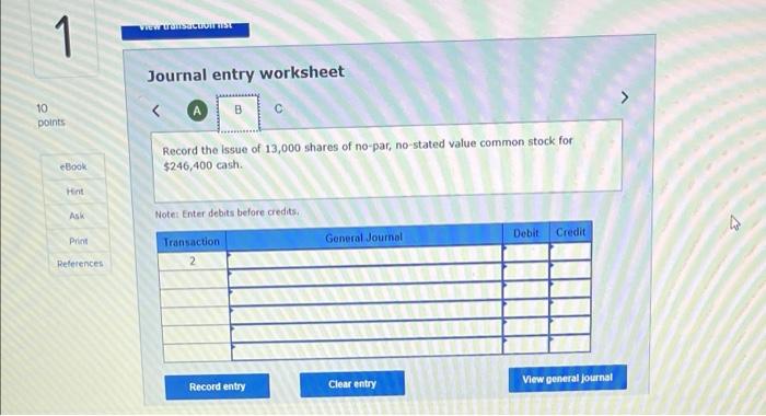 Solved D oints ebook Hint Ask Print References Exercise 11-3 | Chegg.com